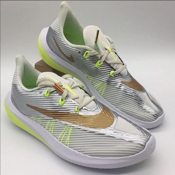 Nike | Shoes | Nike Future Speed Gs Whitemetallic Goldchrome | Poshmark